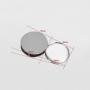 Portable Magnifier Foldable Round 20X Magnifying Glass with Metal Protective Case,Pocket Handheld Magnifier Loupe Lens for Reading Inspection Science Diamonds