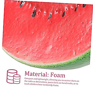 Garneck 30 Pcs Simulated Watermelon Slices Faux Watermelon Slices Ornaments for Kids Decoraciones para Salas De Casa Fake Watermelon Slices Ornament for Kids Household Pretend Foam Child