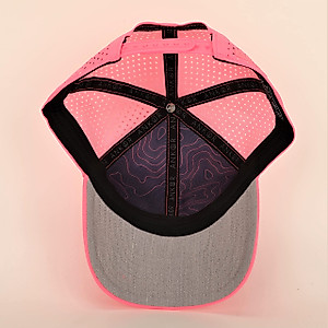 ANKOR Ultra Performance Water-Resistant UPF 50 Baseball Hat | Golf | Boat | Beach | Lake | Workout | Everyday | Men and Women (Hot Pink)