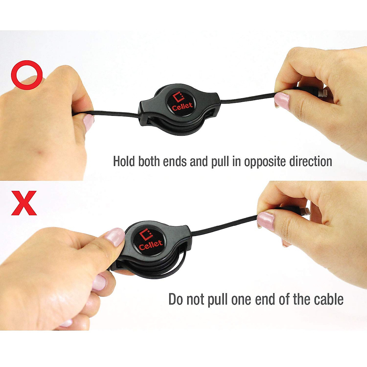 Retractable Lightning iPhone Cable, Charging Cord Compatible with Apple iPhone 14 Pro Max Plus Mini 13 12 11 Xs Xr X SE 8 7 6 5 iPad Pro Air Mini 6 iPod Touch, Nano (MFI Certified) (Lighting Black)