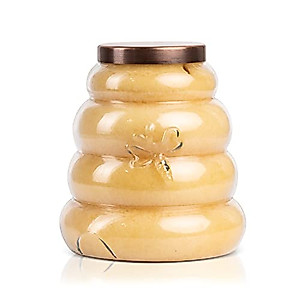A Cheerful Giver Spring Candles Honey Butter Beehive Jar Candle - 30 Ounces with 150 Hours Burn Time - Gifts for Women