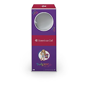 American Girl Truly Me 18-inch Doll #115 with Gray Eyes, Curly Blonde Hair, Light Skin, Tie Dye T-shirt Dress, For Ages 6+