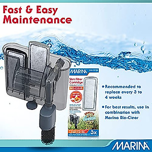 Marina Slim Filter Carbon Plus Ceramic Cartridge, (3 Pack) , 3 Cartridges each