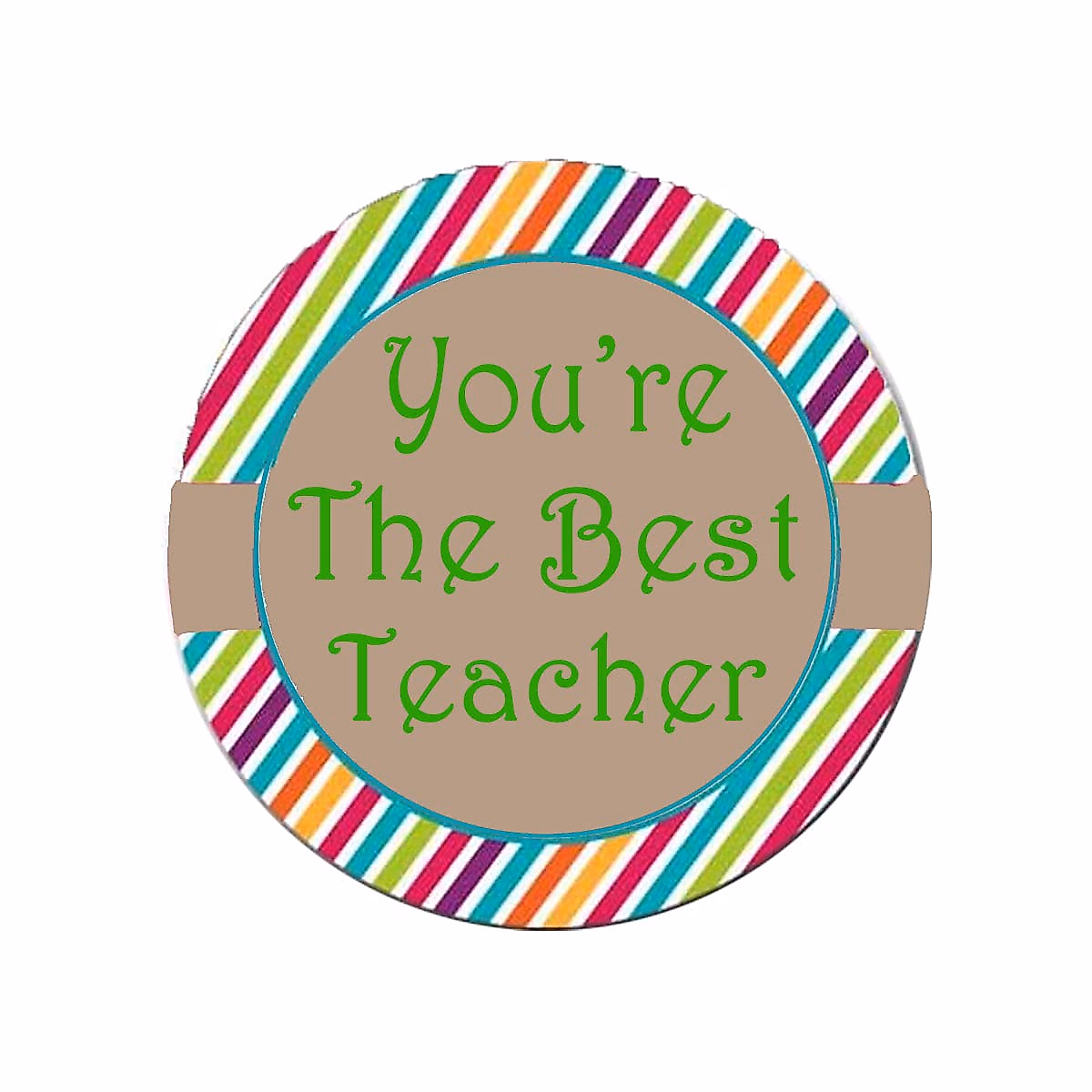 You are The Best Teacher Sticker,2 Inch Teacher Appreciation Thank You Sticker Labels for Envelope Seals & Gift Bags(500PCS/ROLL)