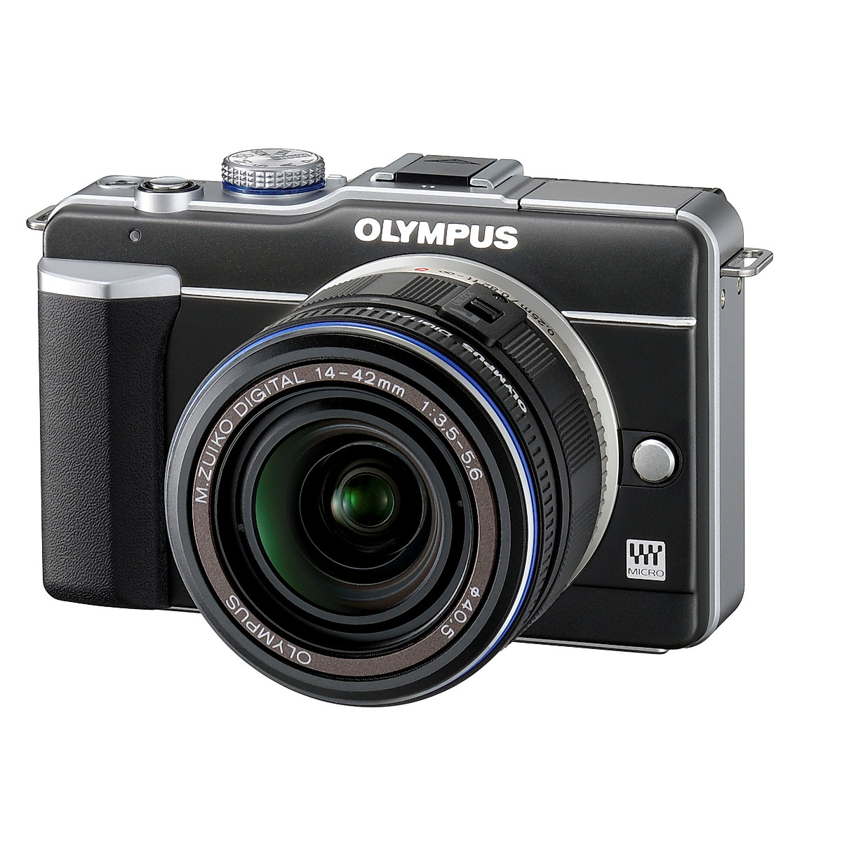 OM SYSTEM OLYMPUS PEN E-PL1 12.3MP Live MOS Micro Four Thirds Mirrorless Digital Camera with 14-42mm f/3.5-5.6 Zuiko Digital Zoom Lens (Champagne Silver)