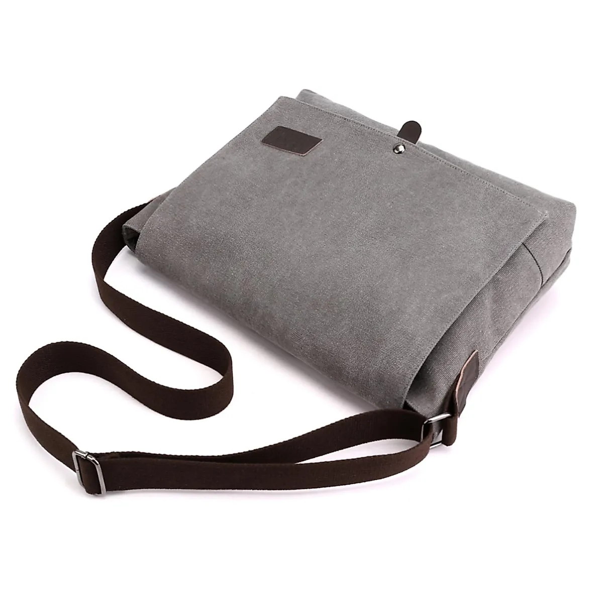 XHUMORG Canvas Messenger Bag Travel Shoulder bag 13.3" Laptop Bags Satchel Crossbody Bag for Men (khaki)