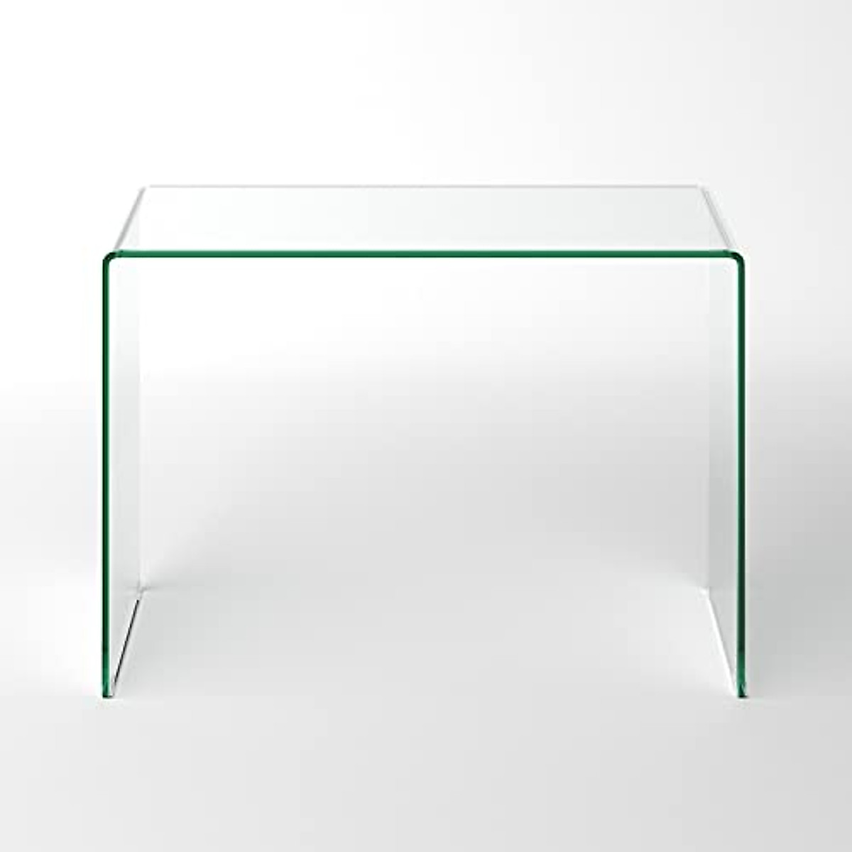 Neos Modern Furniture CD008-N Rectangular Shaped PC Laptop Workstation Table for Home Office, Clear