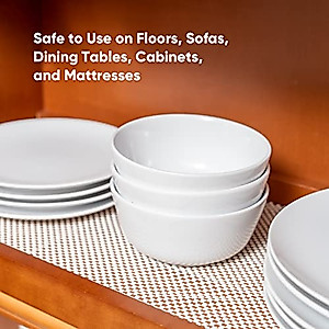 Veken Shelf Liner for Kitchen Cabinets, 12 in x 20 Ft Drawer Liners Non Adhesive, Non Slip Kitchen Cupboard Liner, Easy Install Storage Mat