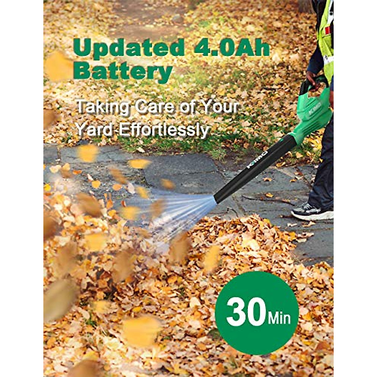 KIMO Cordless Leaf Blower+3 Gallon Garden Sprayer
