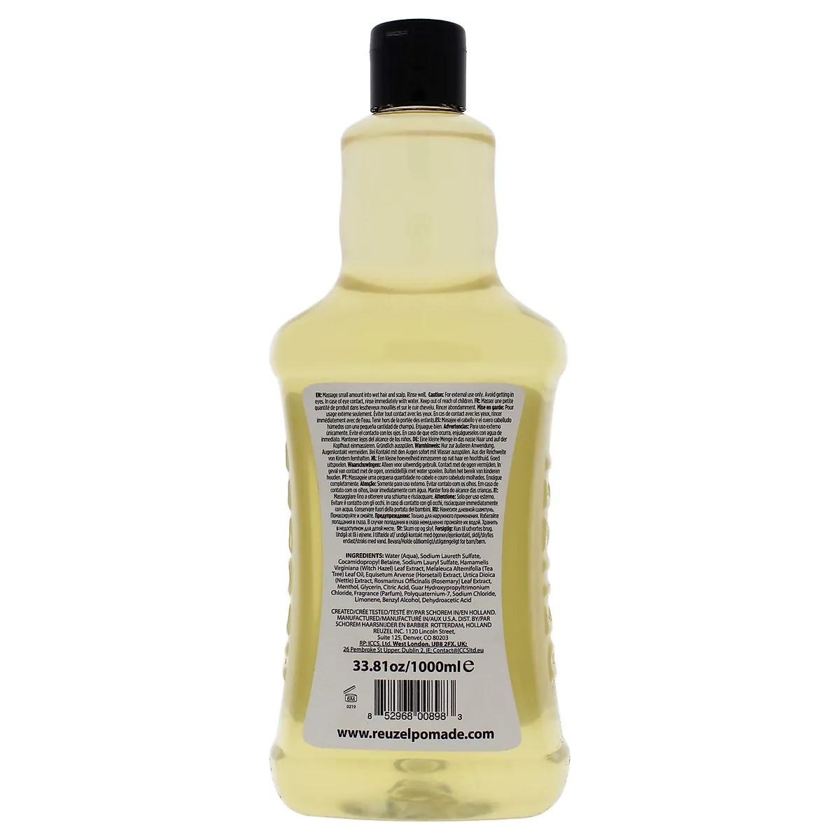 Reuzel 3-In-1 Tea Tree Shampoo, Cleanses Hair and Body, 33.81 oz