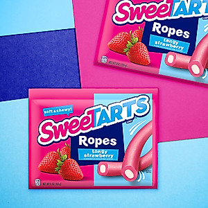 Bundle of SweeTARTS Ropes Candy, Cherry Punch, Twisted Rainbow Punch, & Tangy Strawberry, 9 Ounce (Pack of 3)