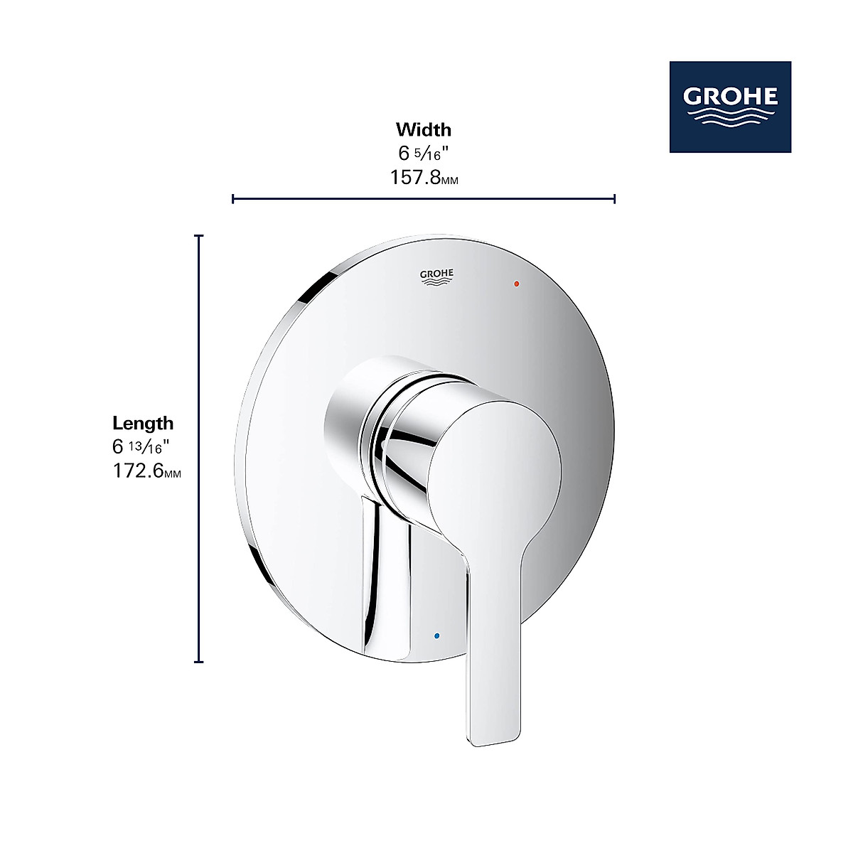 GROHE 29330GN0 Lineare Valve Trim, Brushed Cool Sunrise