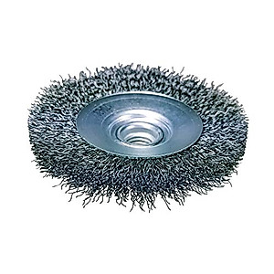 Makita 1 Piece - 4 Inch Crimped Wire Wheel Brush For Grinders - Light-Duty Conditioning For Metal - 4" x 5/8-Inch | 11 UNC