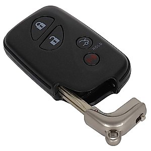 ZENITHIKE Replacement Keyless Entry Smart Proximity Remote Key Fob 4-Buttons Key Uncut Blade Replacement for L EXUS ES350 HYQ14AAB 1551A-14AAB 89904-30270 0140 271451-0140 Set of 1