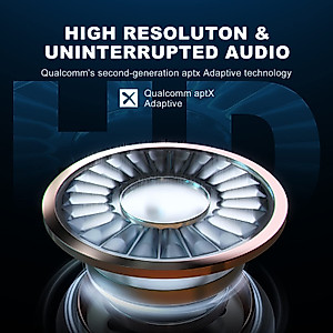 emotal Bluetooth Headset Dual-Mic ENC +CVC 8.0 Noise Cancelling Aptx HD HiFi Stereo15Hours HD Talktime 200Hours Standby Bluetooth Earpiece Compatible for iOS/Android Cellphone with Storage Case