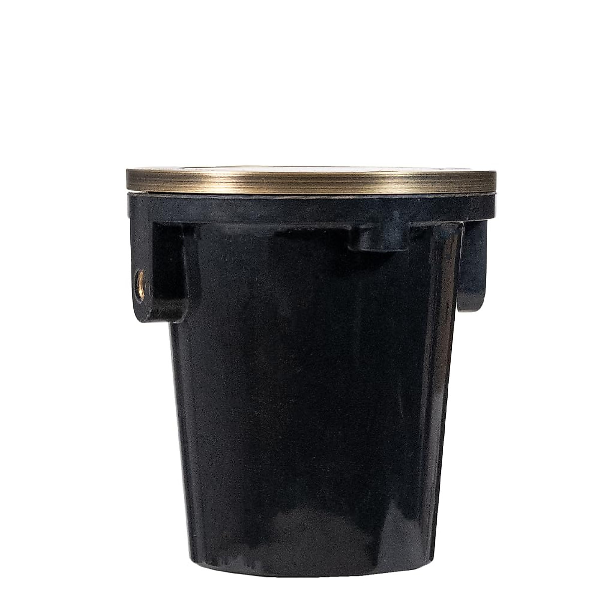 VOLT 12V 3-in-1 Waterproof IP68 Mini in-Grade Light with Brass Top (Bronze) & 4W 2700K Warm White MR11 LED Bulb for Low Voltage Landscape Lighting of Pathway, Garden, Column, Fountain or Pond