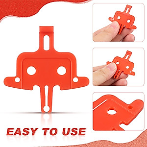 Fabbay 4 Pieces Bicycle Brake Spacer Disc Bike Hydraulic Disc Brakes Pads Bike Disk Brake Spacer Bike Brake Pads Empty Pinch Cycling Repair Tools Compatible with Shimano, MTB, Mountain Bike Road Bike