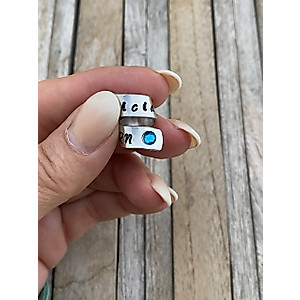 Stethoscope Name Tag with custom birthstone crystal, Stethoscope ID tag - nurse gift - student nurse gift - Veterinary Nurse Gift- stethoscope personalized name tag - custom made for nurse