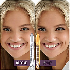 Maitys 4 Pieces Self-Adhesive Eyeliner 2 in 1 Eye Liner Pen Diamond Glitter Liquid Eyeliner No Glue No Magnetic Liquid Eyeliner Pen Waterproof Long LastingFV