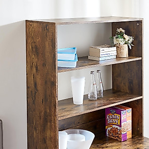 Yak About It® Mini Fridge Dorm Station with Top Shelf - Dark Wood