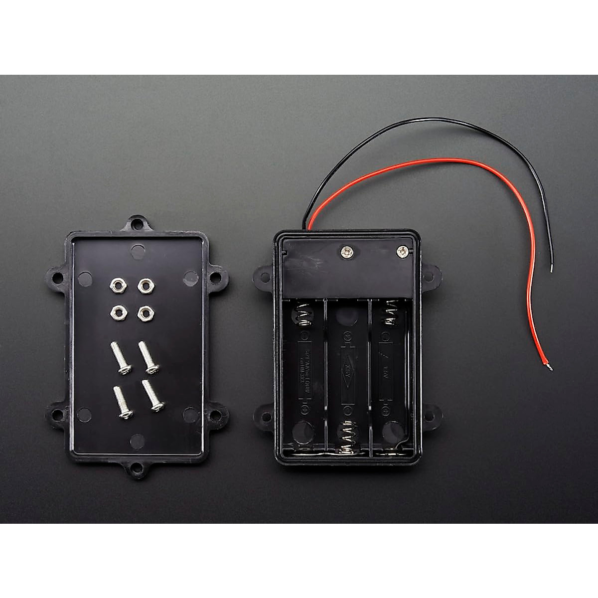 Adafruit Accessories Waterproof 3xAA Battery Holder (1 piece)