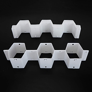 Foraineam 3 Pack Honeycomb Drawer Organizer Plastic Partition Cabinet Clapboard Storage Boxes Closet Organizer Drawer Dividers