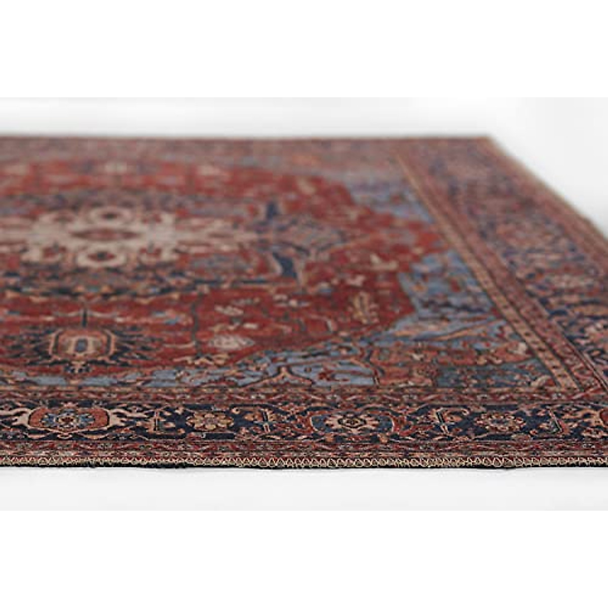 Momeni Afshar Polyester Area Rug, Red, 10' X 14'
