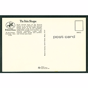 Bake Shop Publick House Common Sturbridge Massachusetts 18th Century Bakery Postcard