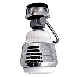 PF WaterWorks HydroSAVER Water Sense Listed Aerator Combo - Swivel Dual Spray Kitchen Aerator with Pause Lever, 2 Dual Thread Bath Aerator; PF0562
