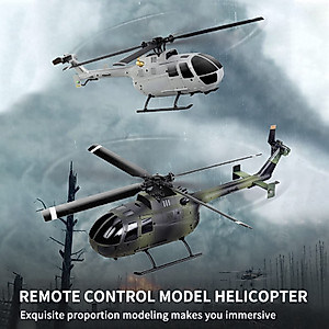 GoolRC C186 Remote Control Helicopter Remote Control Drone Single Propeller Without Ailerons 6-axis Gyro Stabilization Remote Control Airplane Altitude Hold Girls Adults Gray