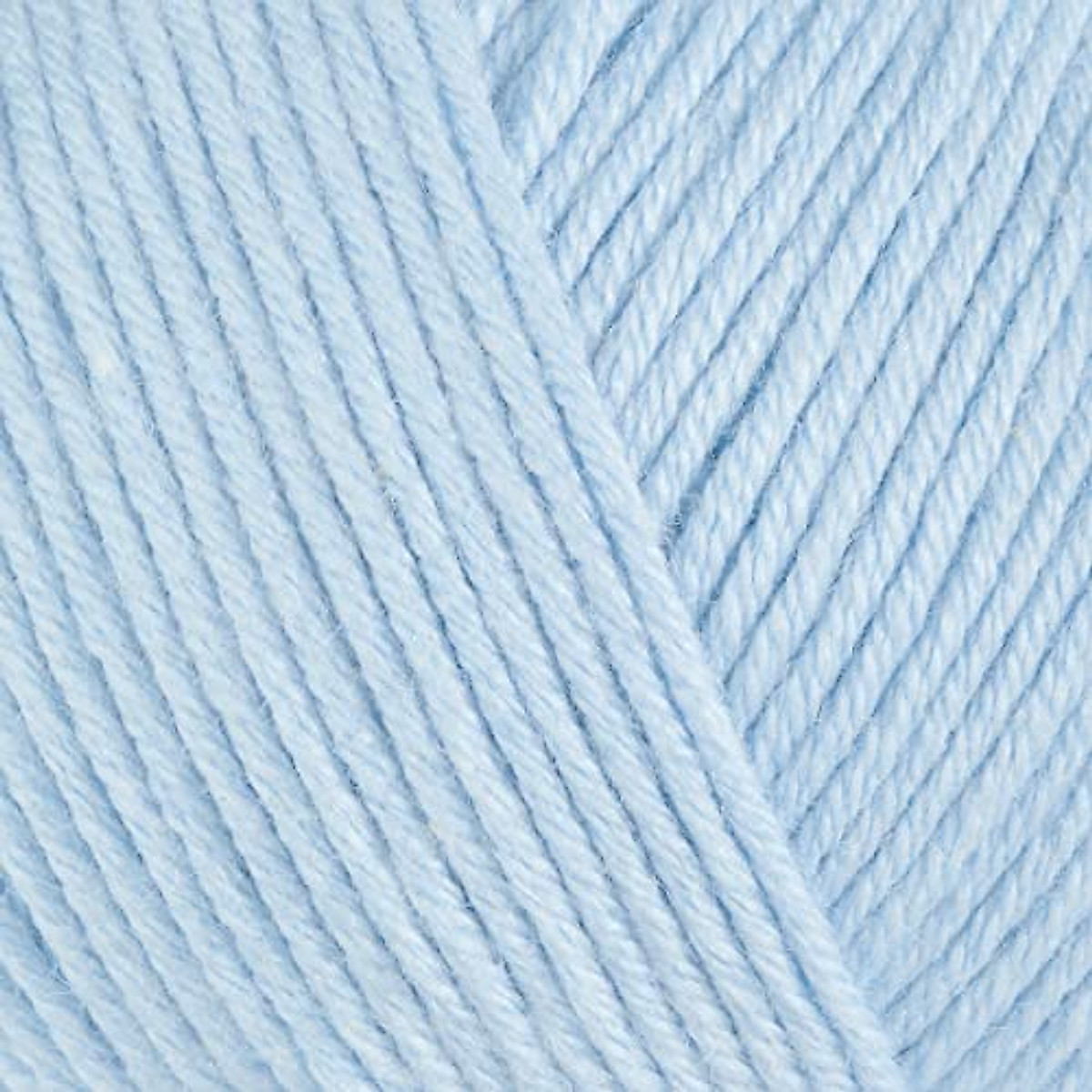 Estako Happy Cotton, 60% Cotton 40% Acrylic Yarn, Soft, Fine/Sport (2) for Crochet and Knitting 1.76 Oz (50g) / 180 Yrds (165m) (4220 - Baby Blue)