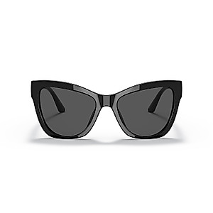 Versace VE 4417U GB1/87 Black Plastic Cat-Eye Sunglasses Grey Lens