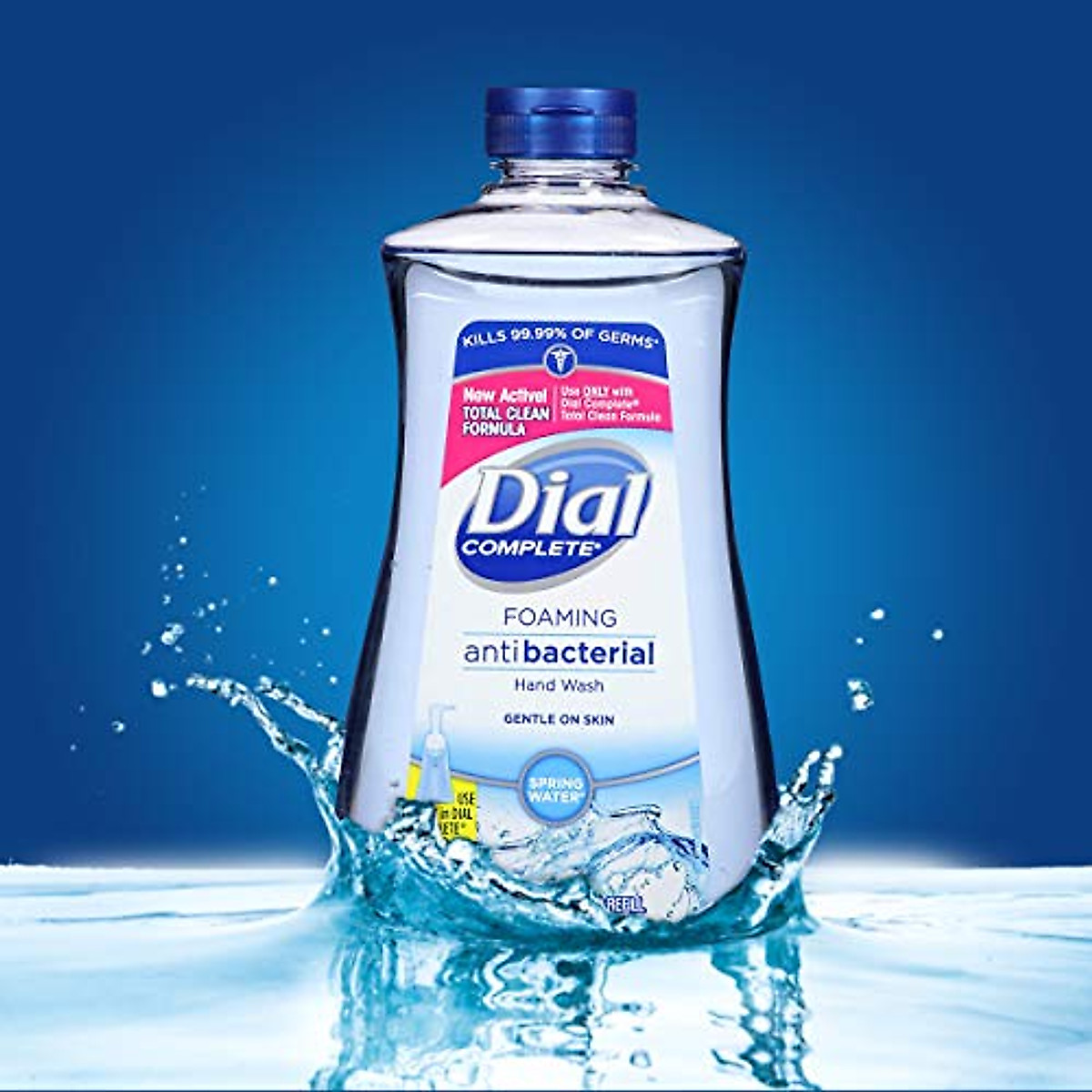 Dial Complete Antibacterial Foaming Hand Soap Refill, Spring Water, 32 Fl Oz