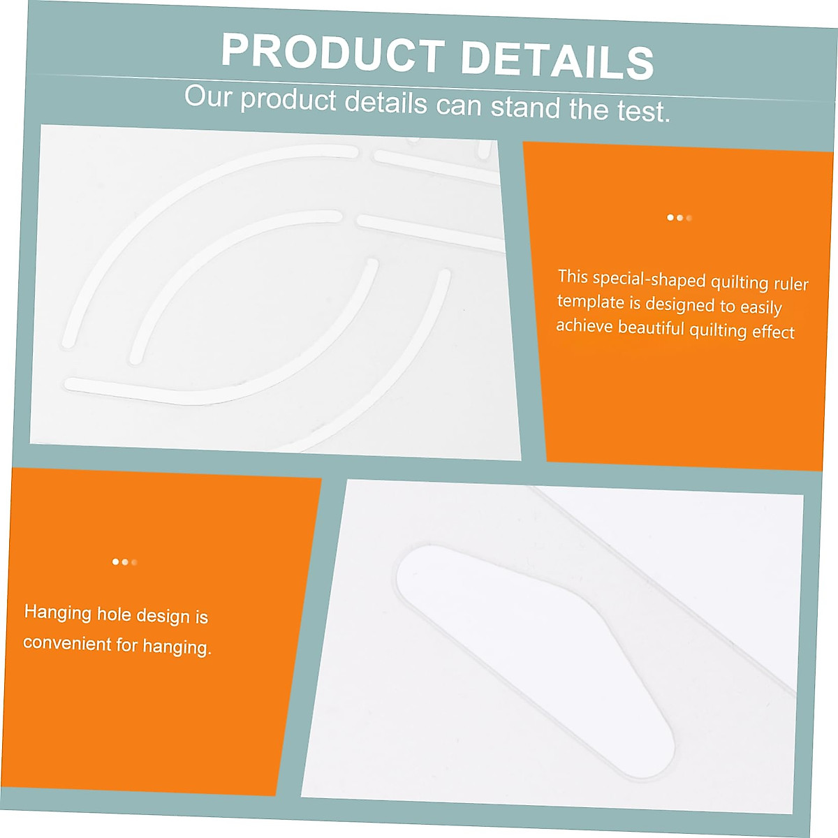 2pcs Embroidery Template DIY Sewing Templates Quilting Craft Sewing Patchwork Template Shaped Templates Sewing Supplies Plastic Quilting Tools DIY Quilting Templates DIY Templates