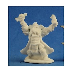 REAPER 77213 Thain Grimthorn Dwarf Cleric Miniature Dark Heaven Bones Miniatures