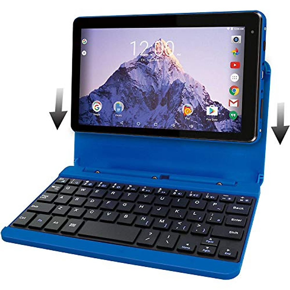 RCA Voyager 7 Inch 16GB Tablet with Keyboard Case and Android OS, Blue