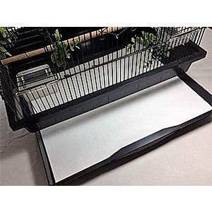 Bird Cage Liners - Poly Coated - Large Cages - Custom Size - 100 Pre-Cut Sheets - Up to 250 Ft of Paper