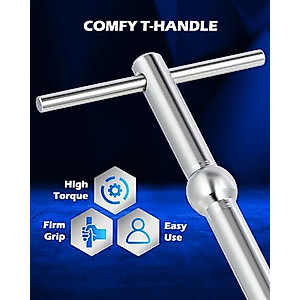 OMT Inner CV Axle Puller Tool Set with 5/8"-18 Slide Hammer & Adapter | Inner CV Joint Removal Tool Kit | Front Wheel Drive Axle Puller Set Compatible with Taurus Sable FWDs from 1986 to 2021