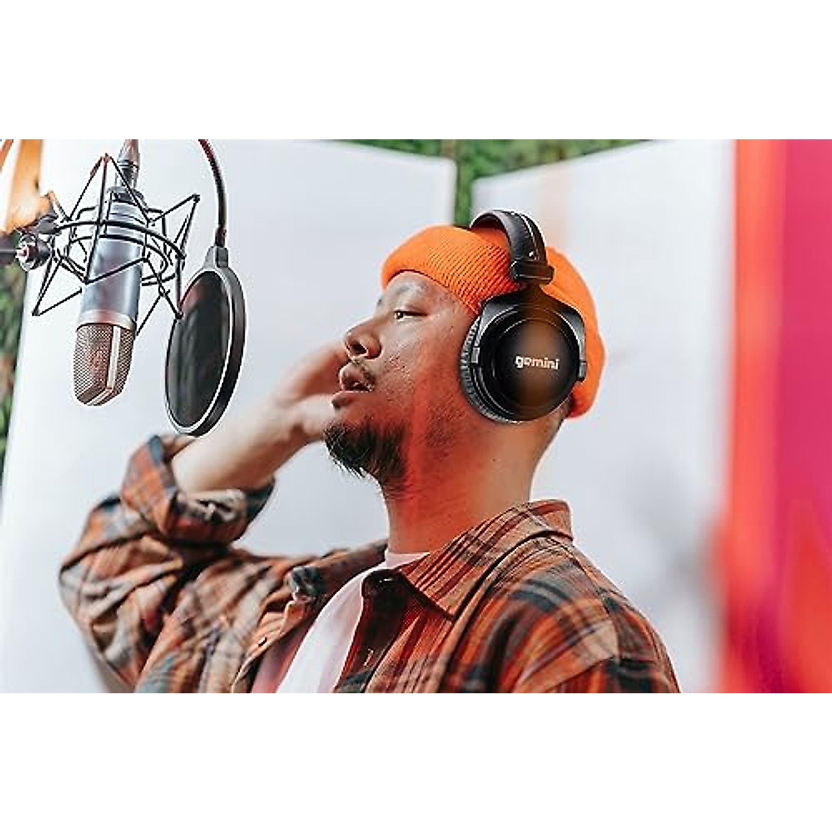 Gemini Sound DJ Equipment Mixing Headset System DJX-1000 Ultimate Over Ear Closed Back Studio Monitor Isolation Recording Headphones for Professional DJ Headphone