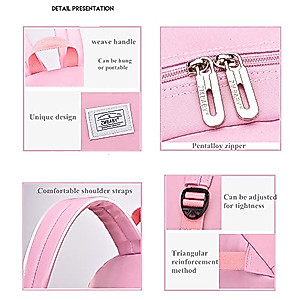 LANSHIYA Kids Backpack Solid Color Girls Elementary Middle School Casual Daypack Lightweight Bookbag for Teens Travel Bag