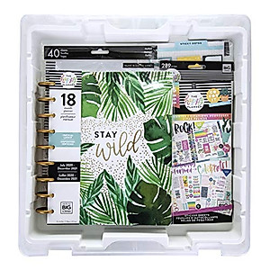 AB Designs 6899ABD Super Satchel Double Deep with Lift-Out Tray and Removable Dividers, Stackable Home Storage Organization Container, Clear with Sliver Latches and Handle