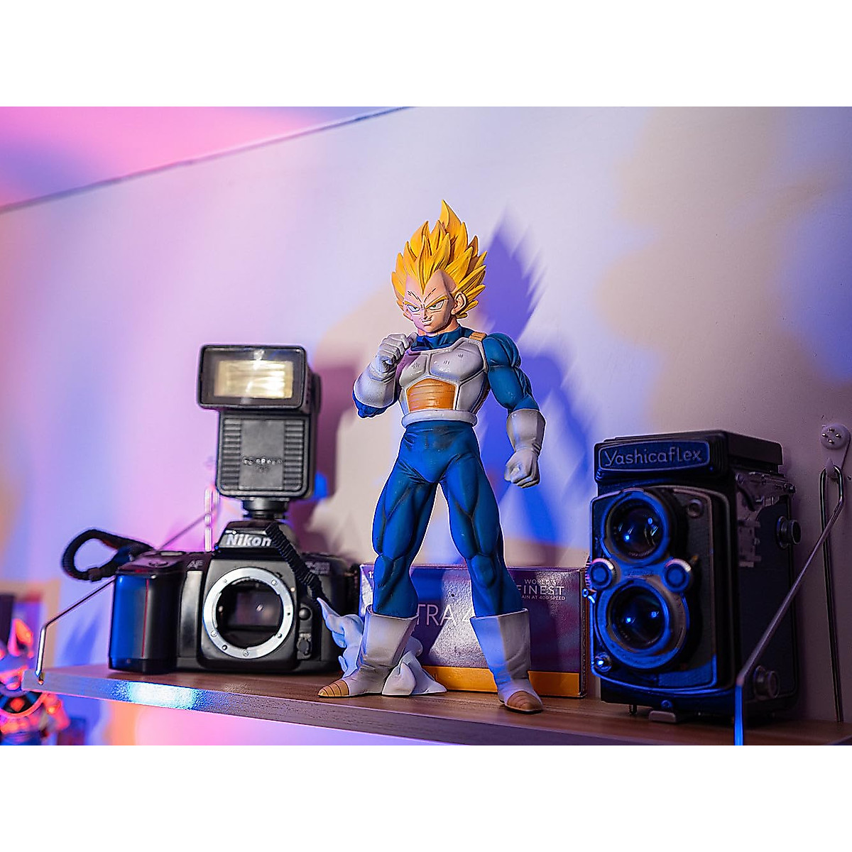 LESESOBE Vegeta Figure Statues Figurine DBZ Action Figre Super Saiyan Collection Birthday Gifts PVC 11 Inch