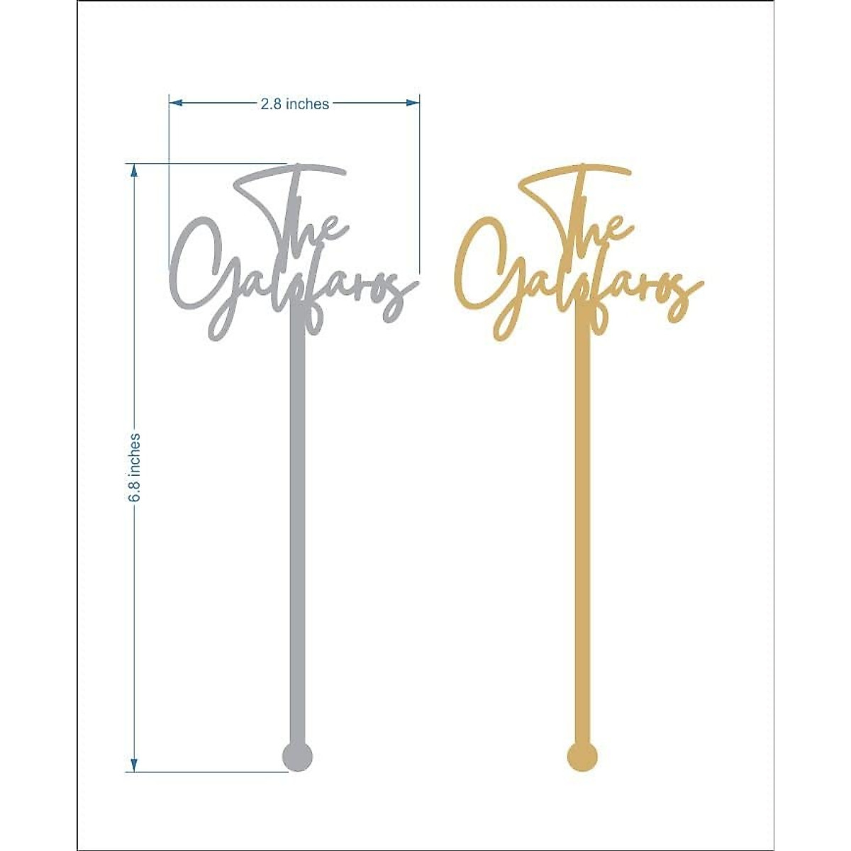 Personalized Name Drink Stirrers, Custom Hand Lettered, Modern Calligraphy Stir Swizzle Stick, Cocktail Bar Accessories, Wedding Table Centerpiece, Bridal shower decor, Party pick, Birthday decoration