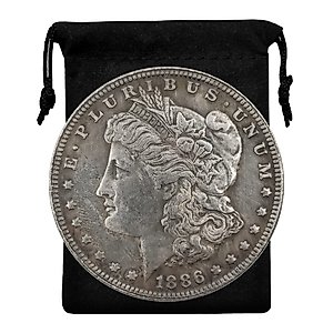 Kocreat Copy 1886-Morgan Dollar Silver Plating Coin Collection-Replica U.S Old Original Pre Morgan Souvenir Coin Lucky Coin