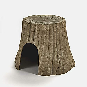 Kaytee Natural Tree Trunk Habitat Hideout for Pet Dwarf Rabbits, Guinea Pigs, Hamsters, and Chinchillas, Large