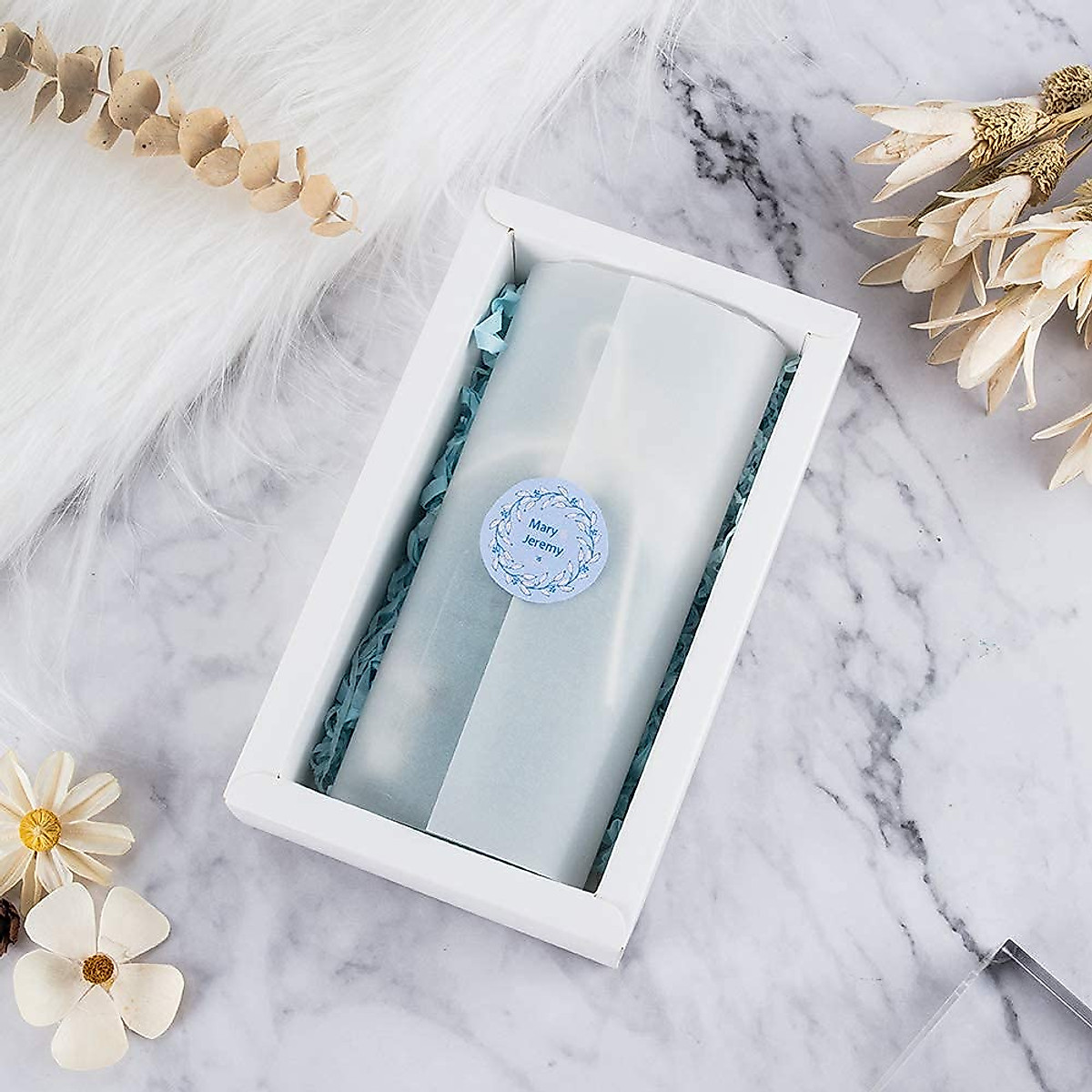 PH PandaHall 50 Packs Tracing Paper Reusable Non-Absorbent Synthetic Paper Polypropylene for Use with Alcohol Inks, Watercolor, Acrylic Painting, 11.6x8.2in