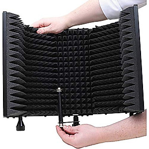 Rode NT2-A Large-Diaphragm Multipattern Condenser Microphone Bundle with Auray RF-5P-B Reflection Filter (Metal) and Auray RFMS-580 Filter Mic Stand