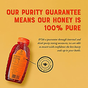Nate's 100% Pure, Raw & Unfiltered Honey - Award-Winning Taste, 32oz. Squeeze Bottle