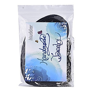 Mudder 10 Pieces 2.0mm Black Leather Cord Necklace Bulk with Lobster Clasp Necklace Cord for Pendants Bracelet Jewelry Making