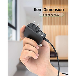 8V Charger Fit for Philips HQ840 Power Cord Shaver Norelco Multigroom Series 3000 MG3750 MG3750/50 MG3750/10 MG3750/60 MG3760 MG3760/50 Replacement Supply Trimmer Charging Cable 5Ft